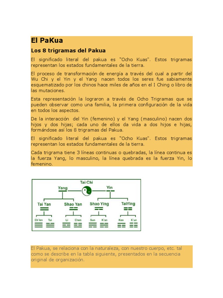 El PaKua | PDF | Feng Shui | Yin y yang