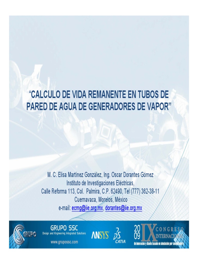 Vida Remanente en Tubos de Generadores | PDF | Tubo vacío | Robot