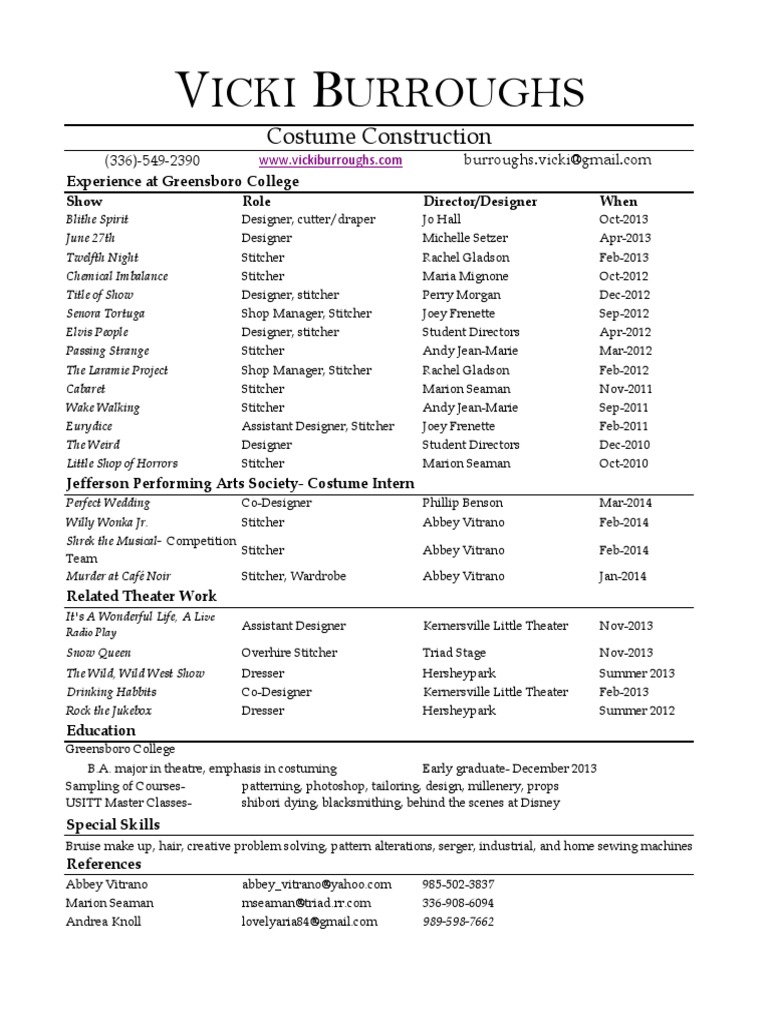 Vicki Burroughs Resume | PDF | Social Science | Language Arts & Discipline