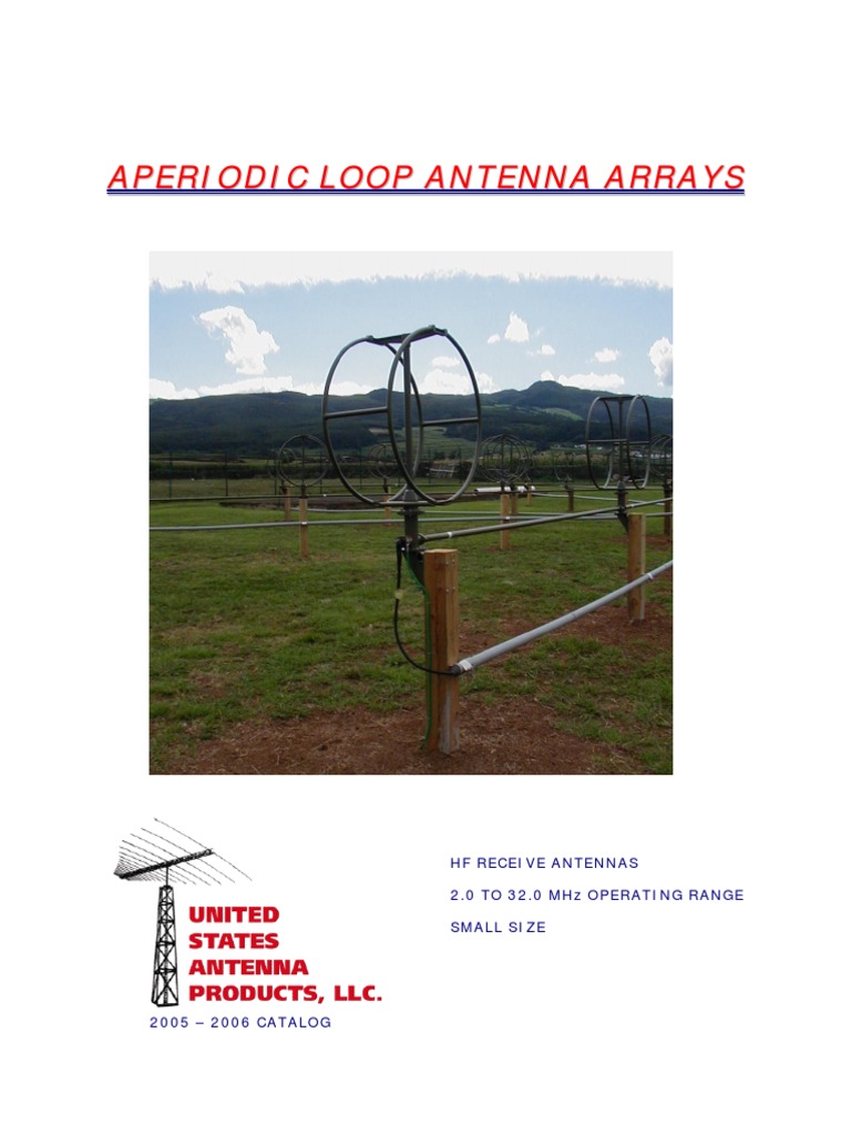 Aperiodic Loop Antenna Arrays | PDF | High Frequency | Antenna (Radio)