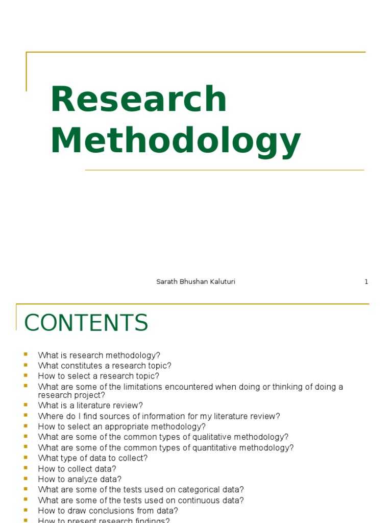 Reserach Methodology | PDF | Qualitative Research | Citation