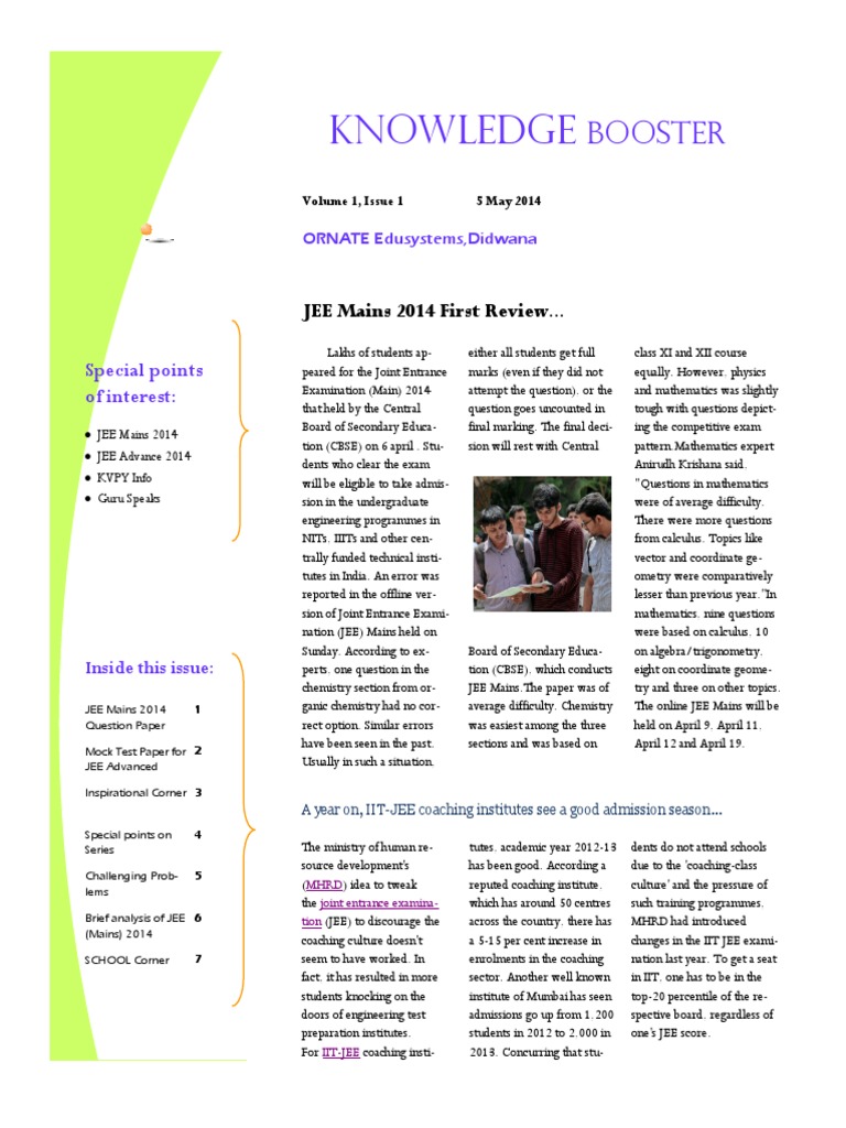 Magazine Cover | PDF | Test/Examination | Further Education