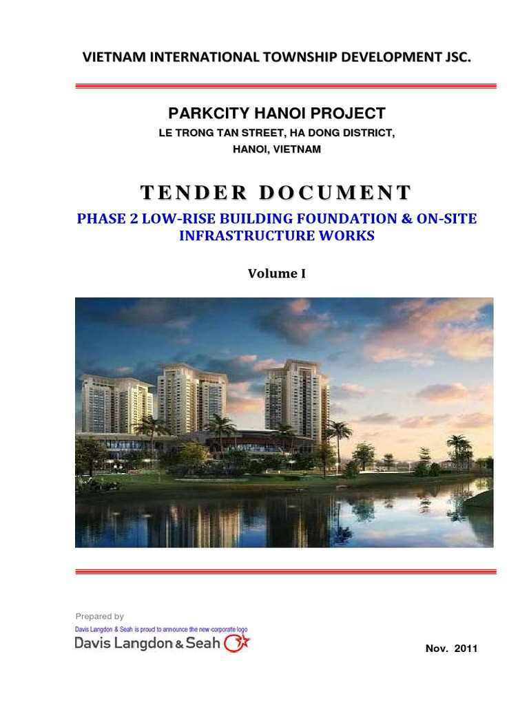 Vietnam-Parkcity Hanoi Project Tender Document-Phase 2-Nov 2011-David ...