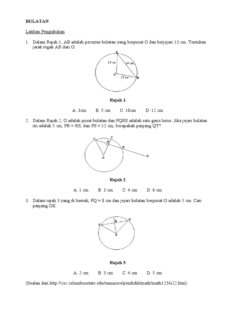 Tugasan Bulatan | PDF