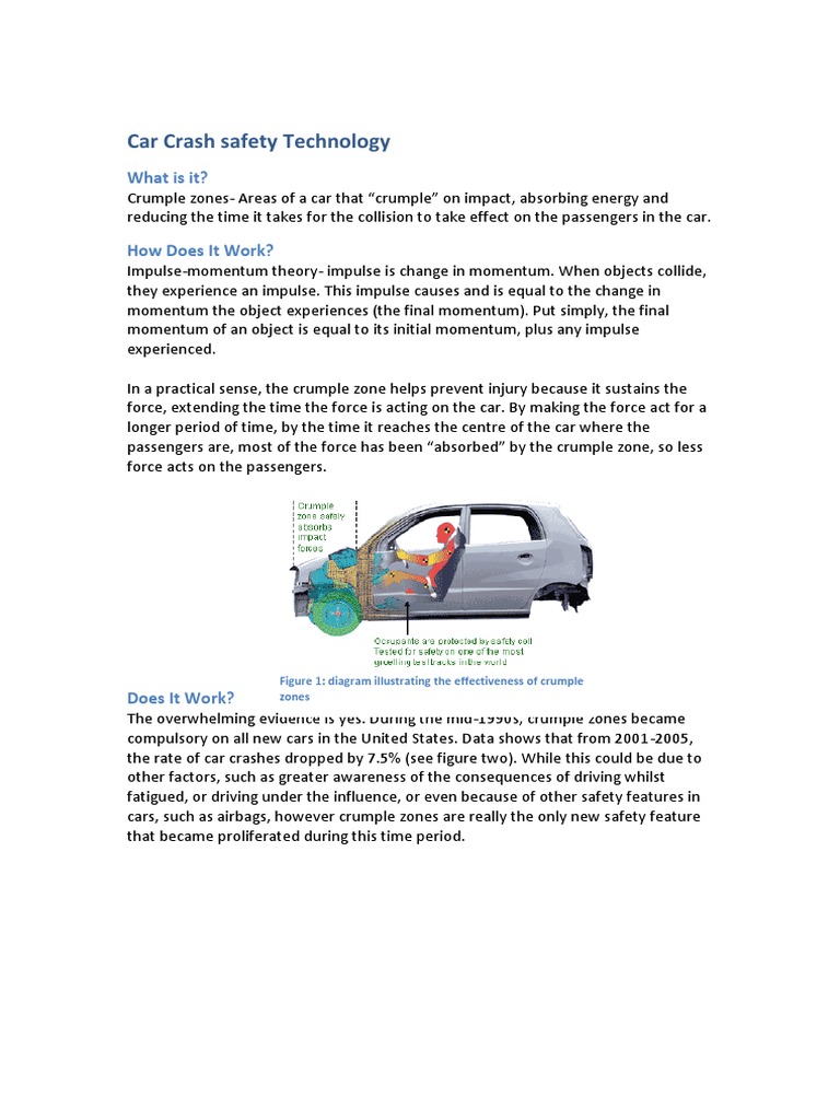Car Safety Report (GCSE/HSC Physics) | PDF | Seat Belt | Airbag