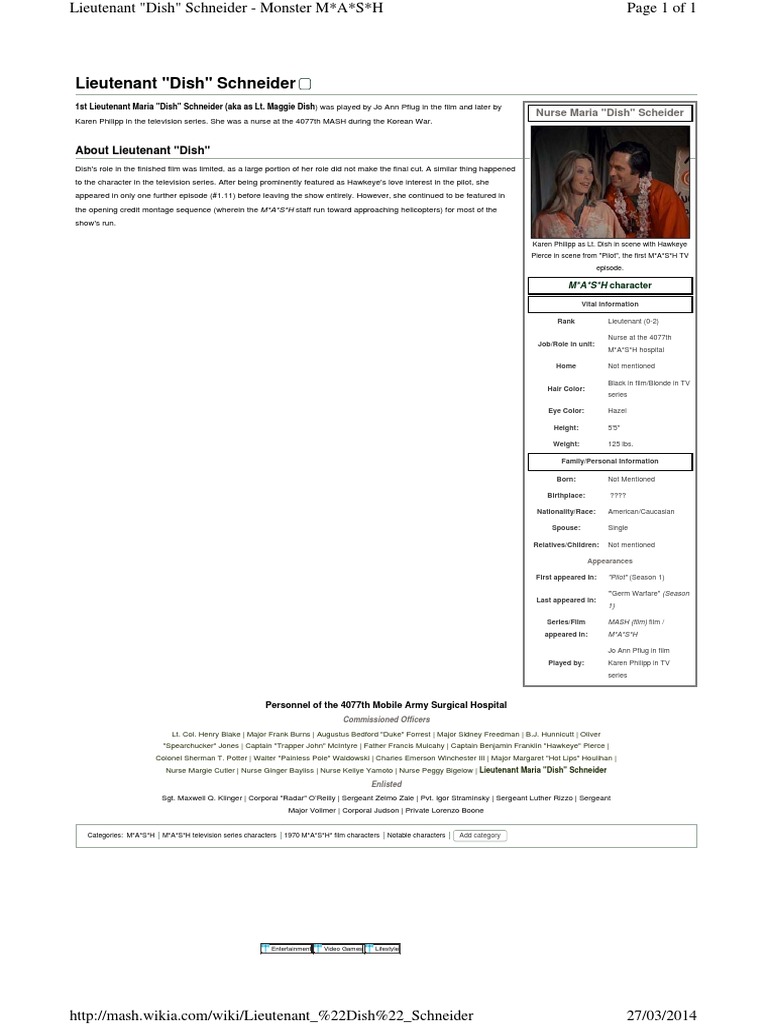 Schneider, Maria (Maggie, Dish) | PDF | Lieutenant | Sergeant