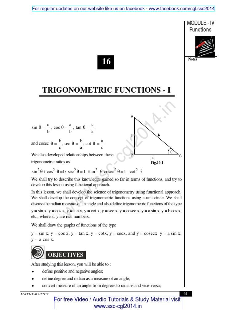 Trigonometric Functions | PDF