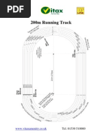 IAAF 400M Standard Track | PDF | Track And Field | Lane