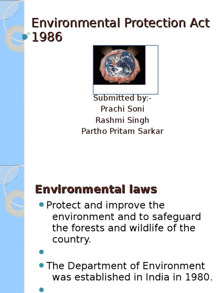 Overview of the Environment Protection Act | PDF | Environmental ...