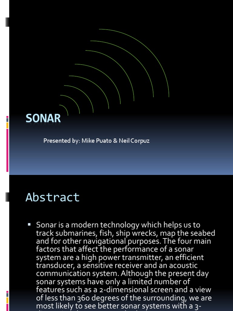 SONAR | Sonar | Acoustics