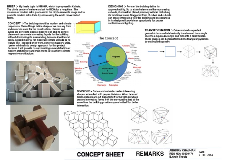 Architectural Design Concept Sheet