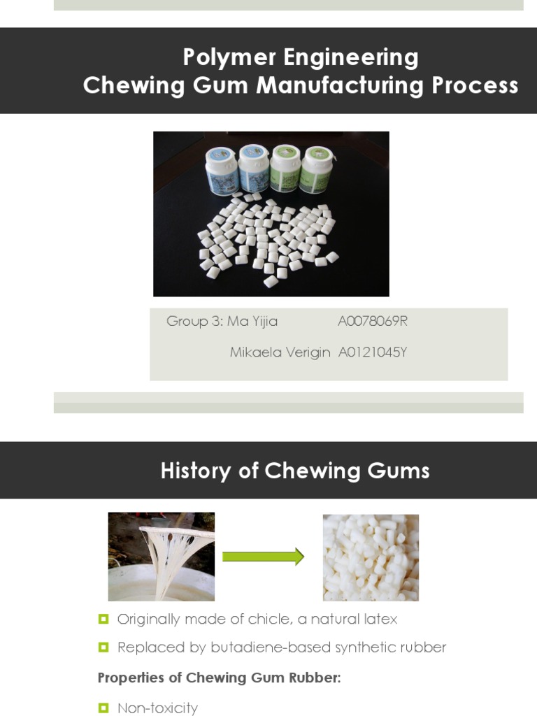 Chewing Gum - 3 | Extrusion | Natural Rubber