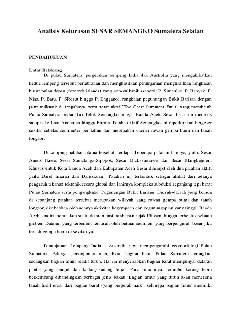 Sesar Semangko | PDF