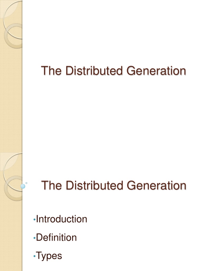 Distributed Generation | PDF | Fuel Cell | Distributed Generation