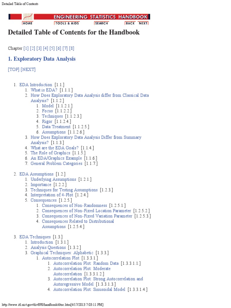 E Handbook of Statistical Methods (NIST SEMATECH) | PDF | Regression ...