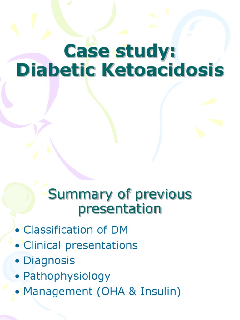Case Study: Diabetic Ketoacidosis | PDF | Potassium | Diet & Nutrition