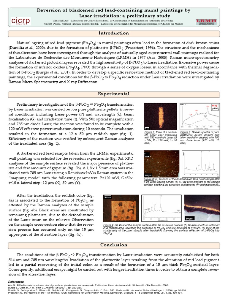 Poster Aze PDF | PDF | Raman Spectroscopy | Laser