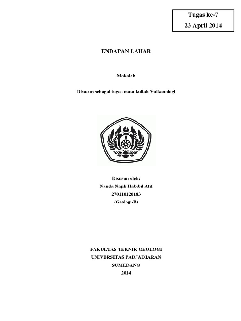 Endapan Lahar | PDF