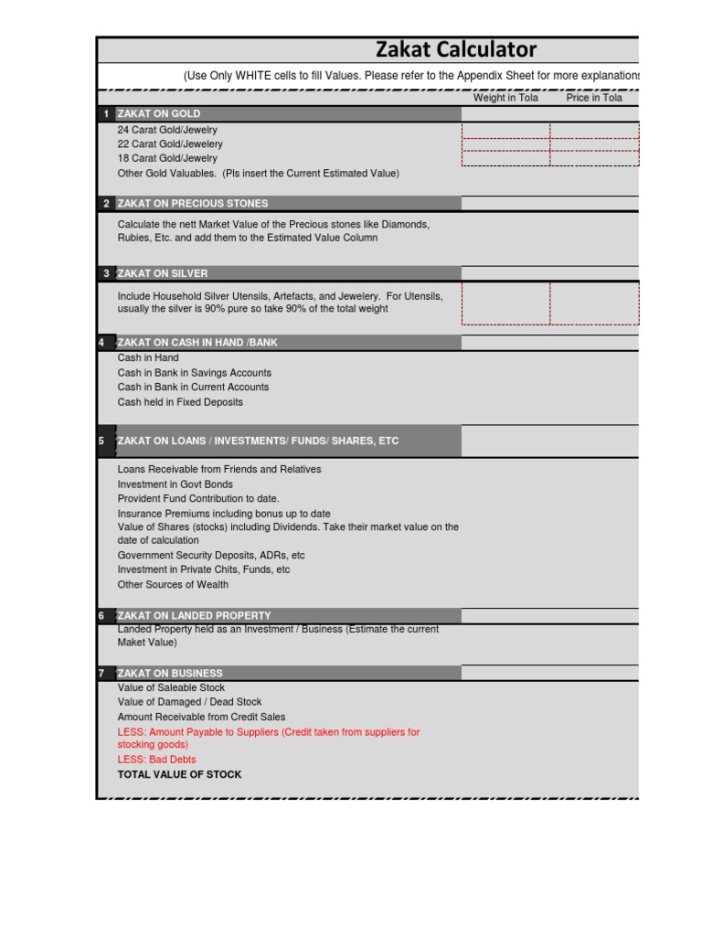 A Guide to Calculating Zakat through a Comprehensive Zakat Calculator ...