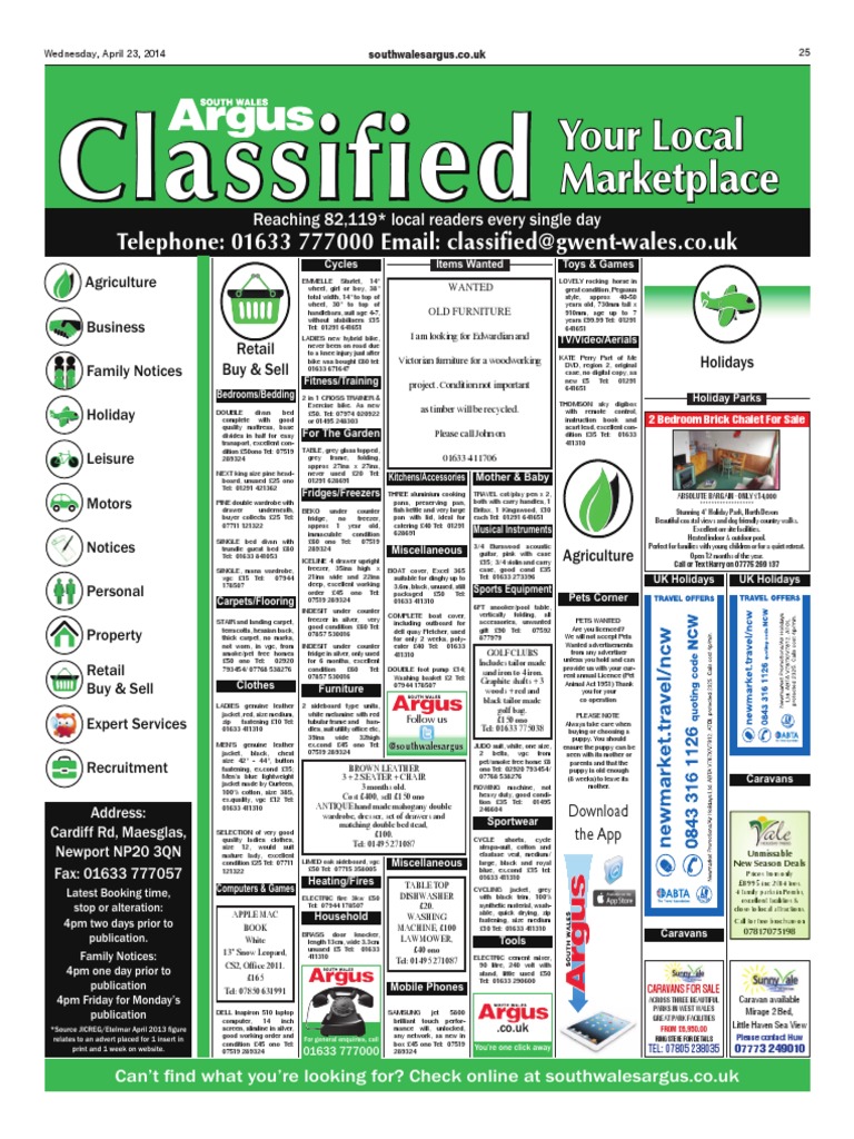 Classified: Your Local Marketplace | PDF | Copy Editing | Editing