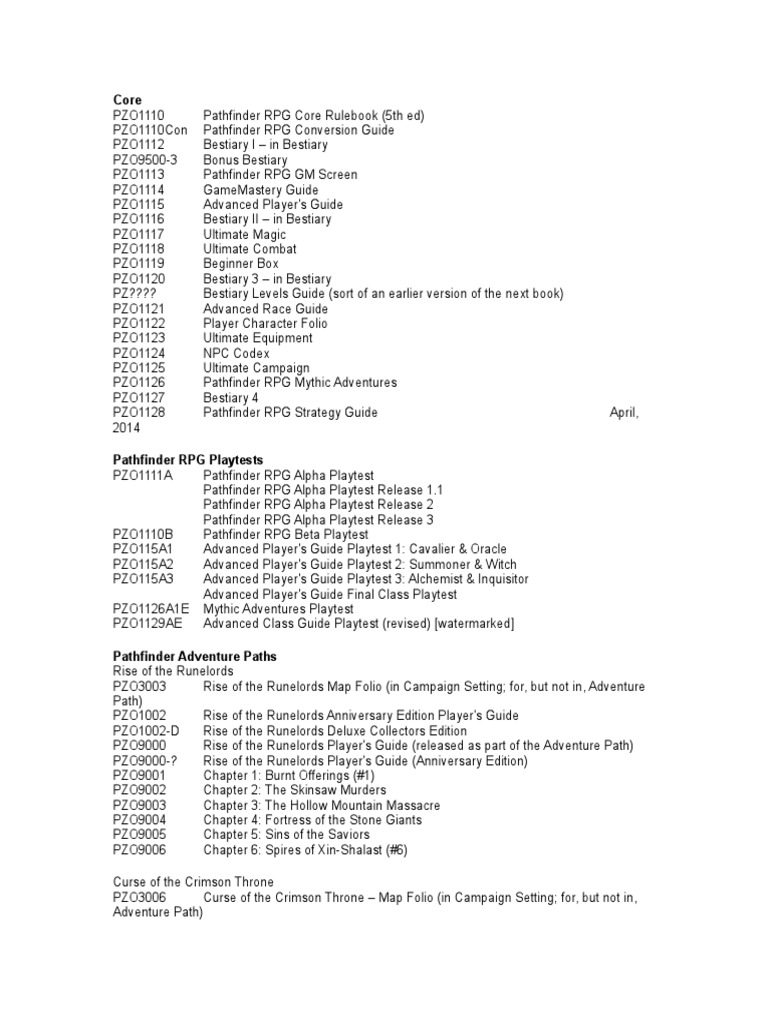 Pathfinder Catalog | Download Free PDF | Role Playing Games | Leisure ...