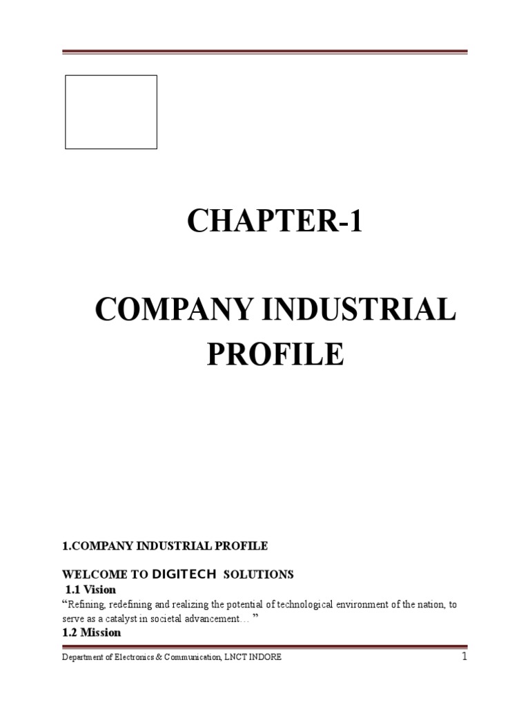 Digitec Solutions: Industrial Profile Overview | PDF | Microcontroller | Embedded System