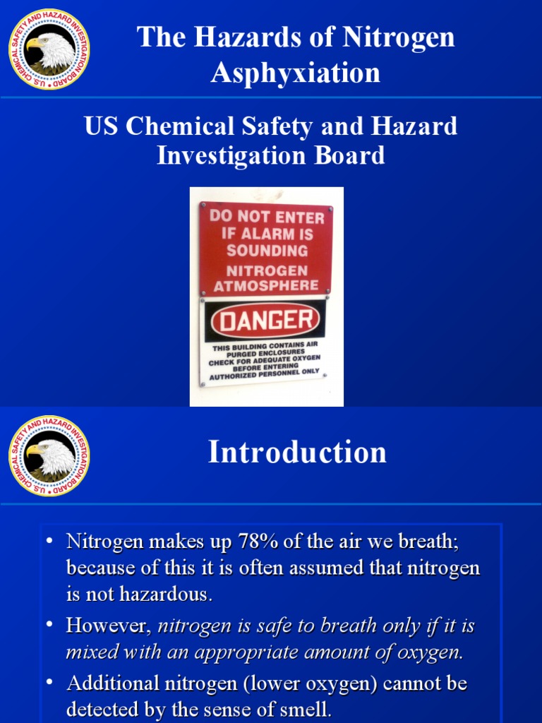 Nitrogen Asphyxiation Hazards Explained | PDF | Oxygen | Breathing