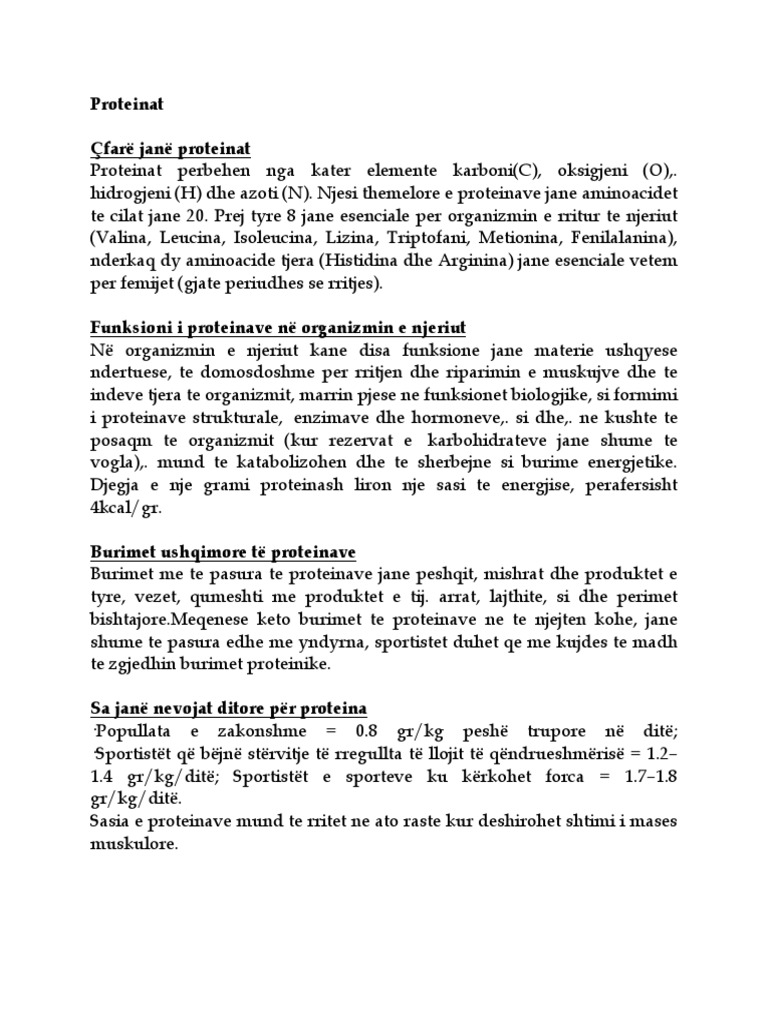 Proteinat | PDF