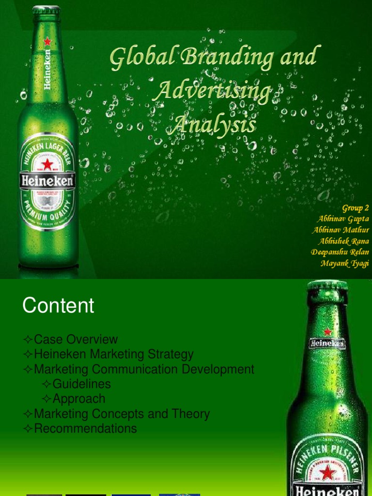 Heineken's Global Marketing Strategy | PDF | Brand | Advertising