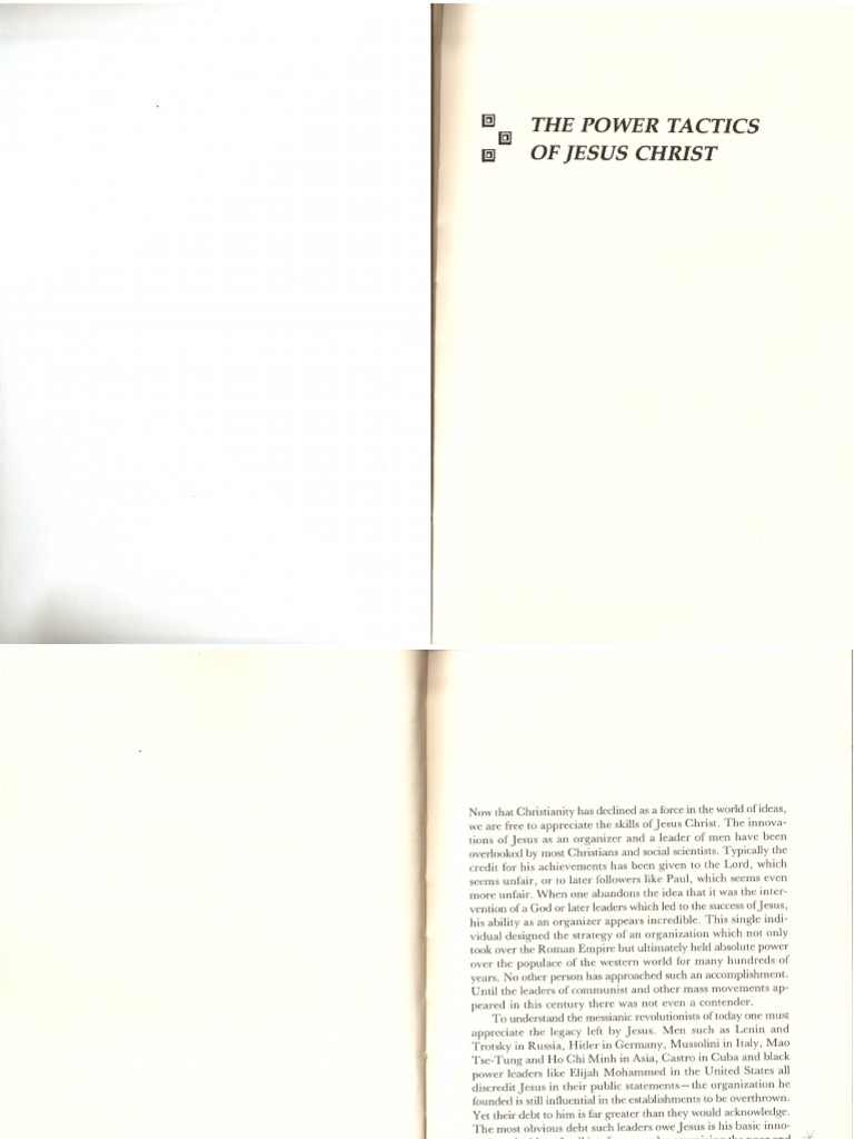 The Power Tactics of Jesus Christ and Other Essays | PDF | Foreign ...
