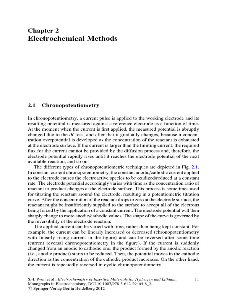 Electrochemical Methods | PDF | Redox | Electrochemistry