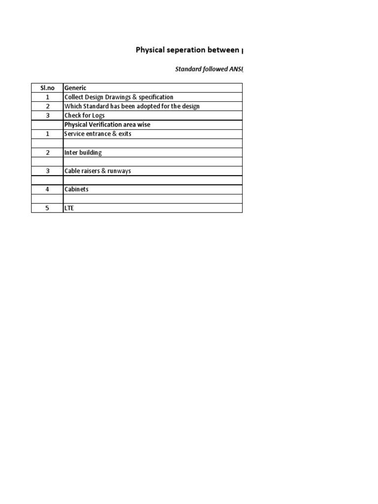 Data Center Checklist | PDF | Power (Physics) | Power Engineering