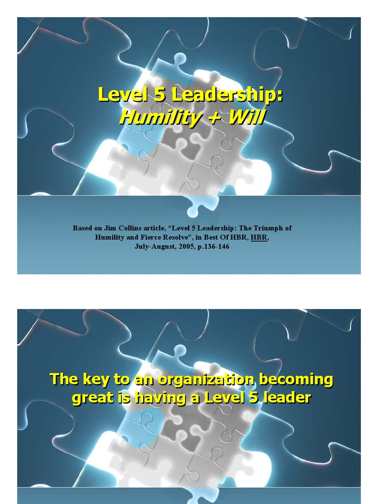 Level 5 Leadership | PDF | Leadership