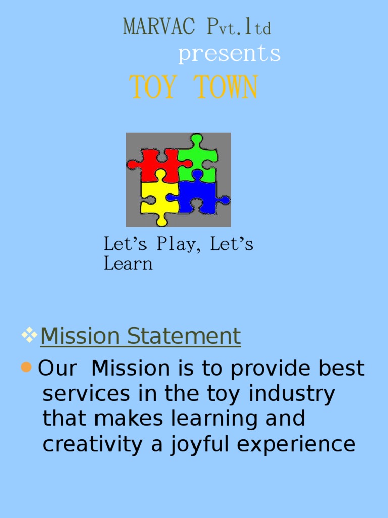Toy Town - Business Model Project | PDF | Toys | Child Care