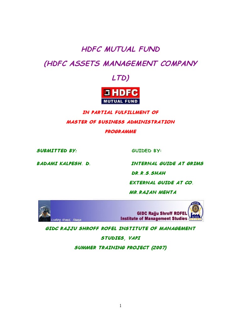 HDFC Operations Management | PDF