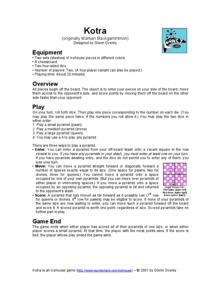 Kotra | PDF | Leisure Activities | Tabletop Games