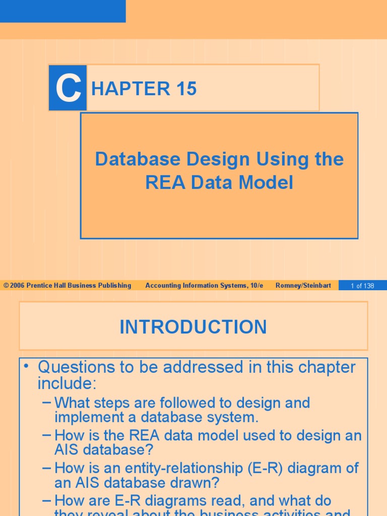 AIS Romney 2006 Slides 15 Database Design Using The REA | PDF | Data Model | Databases