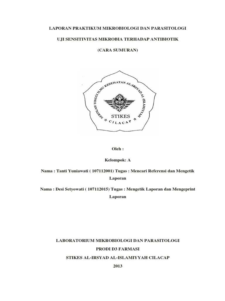 Uji Sensitivitas Antibiotik | PDF