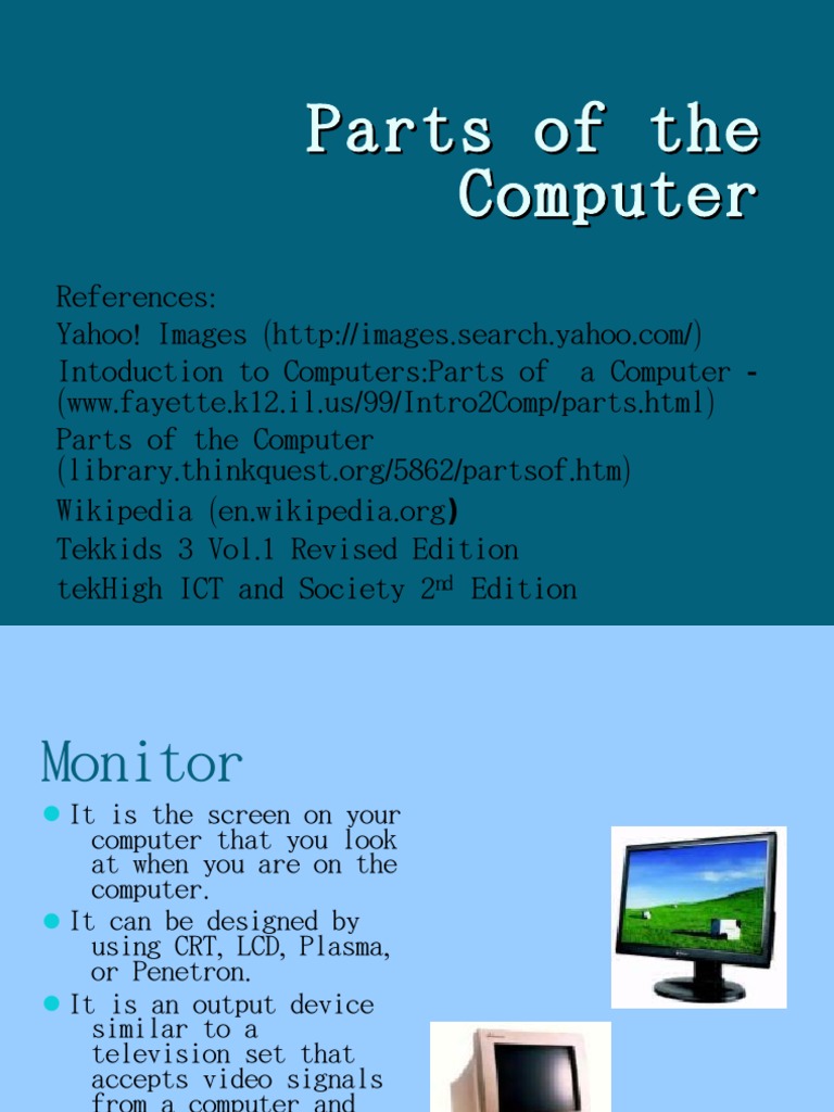 Parts of The Computer | PDF | Computer Data Storage | Disk Storage
