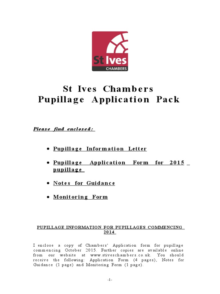 Pupillage Application Form | PDF | Business