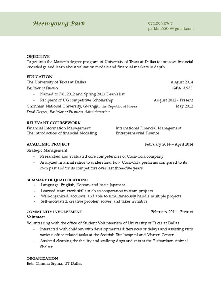 Resume HM | PDF