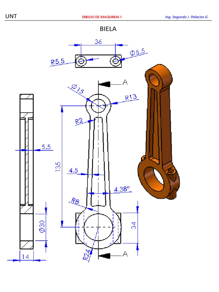 Biela Piston - Planos | PDF