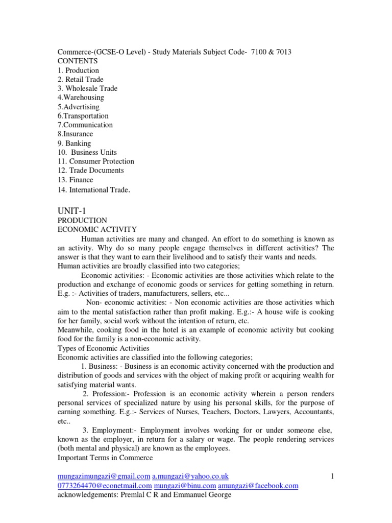 Commerce Notes | PDF | Retail | Warehouse