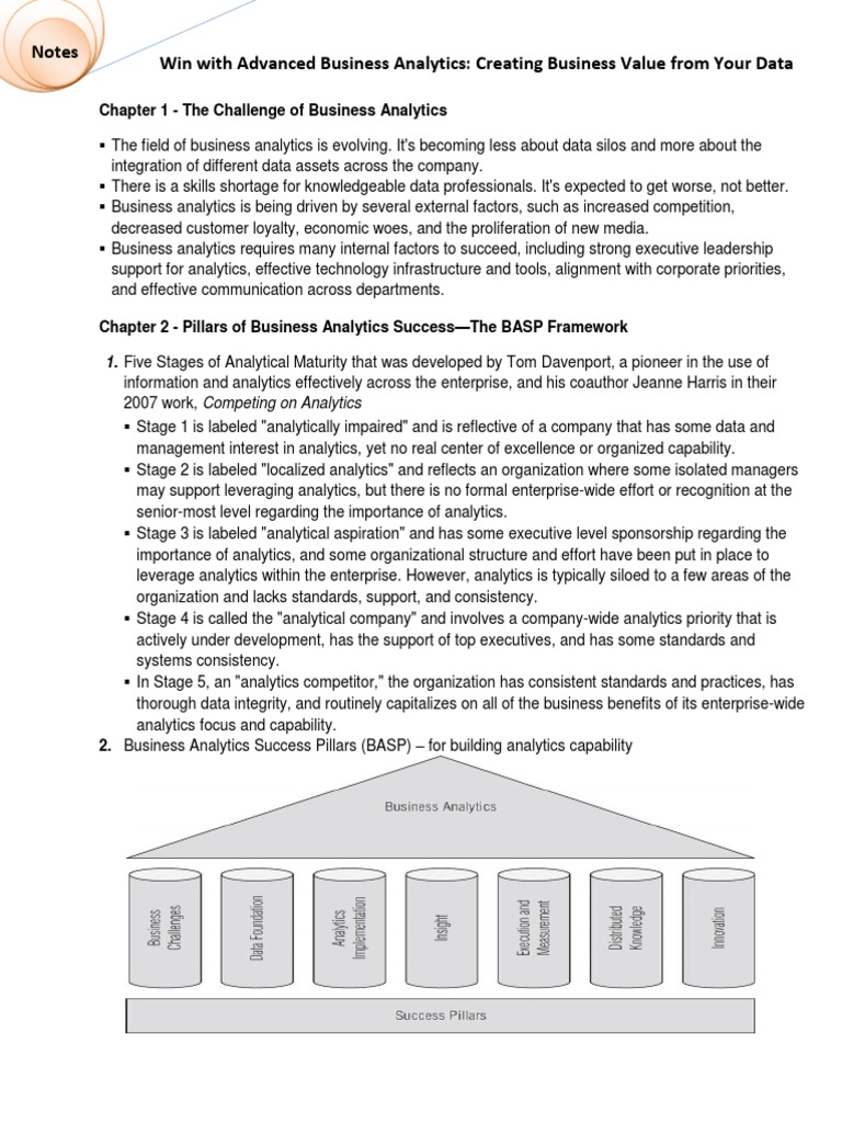 Building a Successful Business Analytics Capability: A Framework and ...