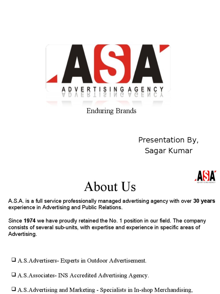 ASA Advertising Pvt. LTD (Raipur) | PDF | Advertising | Communication ...