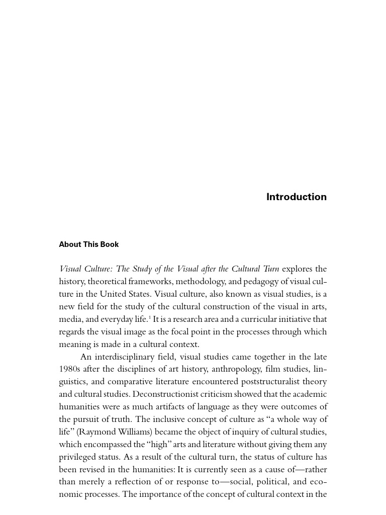 Visual Culture | PDF | Art History | Cultural Studies