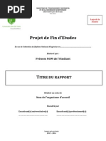 Modèle de Rapport PFE Word | PDF | Informatique et technologies de l ...