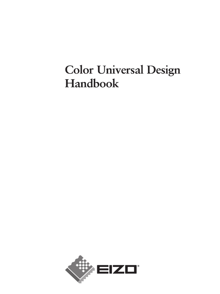 Color Universal Design Handbook | PDF | Color | Visual Perception