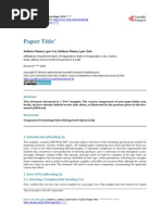 AIPCP Article Template | PDF | Microsoft Word | Times New Roman
