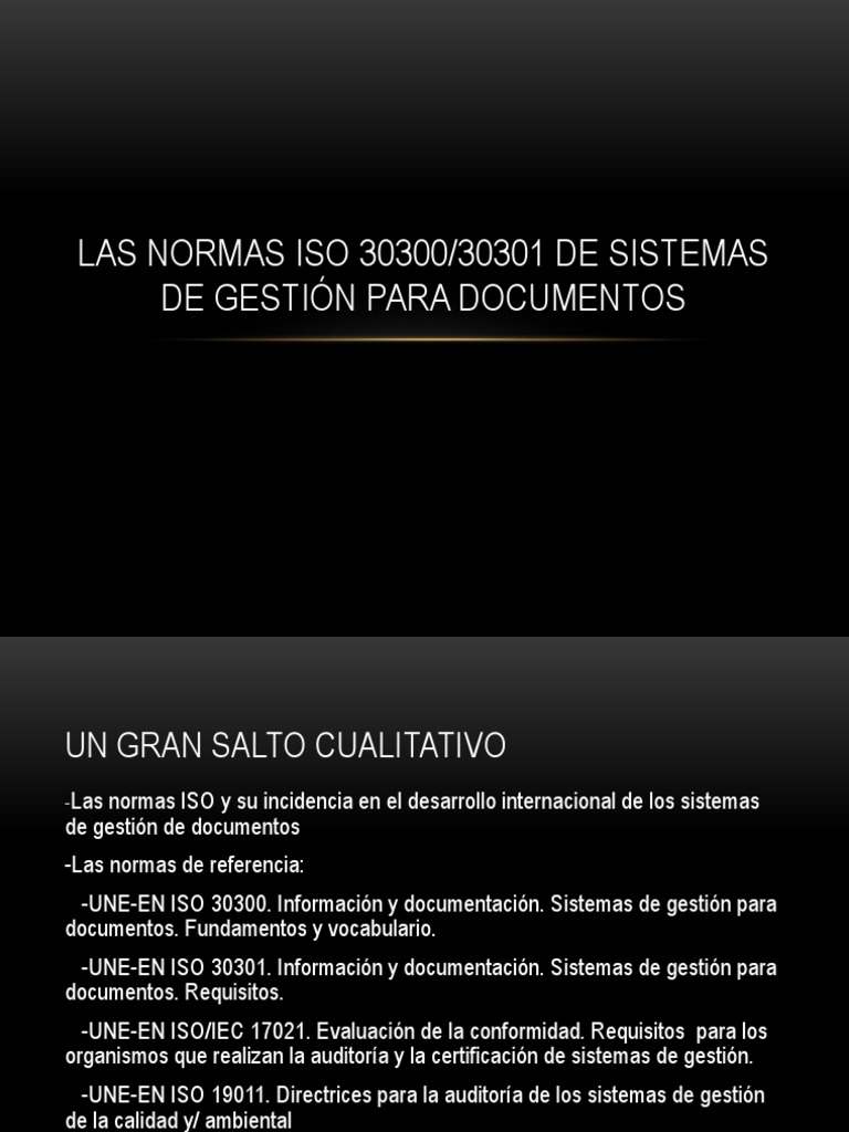 Iso 30300-30301 | PDF | Contralor | Planificación